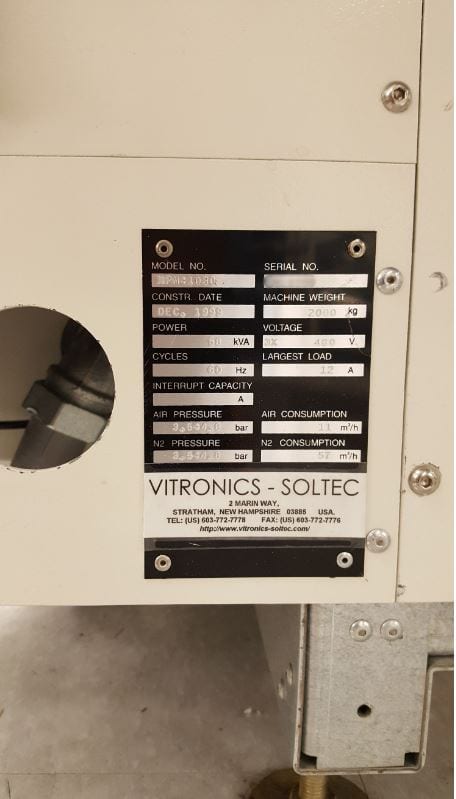 Vitronics Soltec XPM 1030 Oven – Bridge Tronic Global