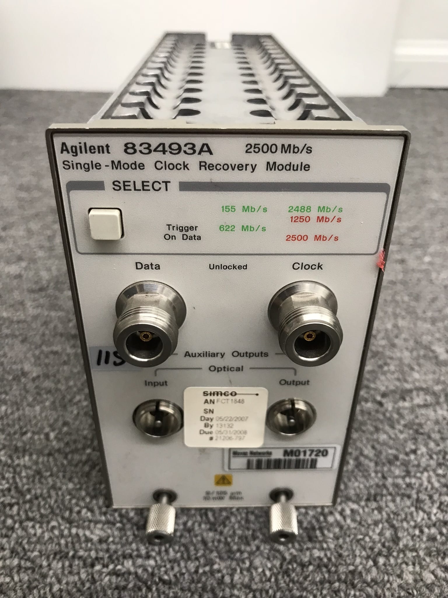 Agilent 83493 A Single-Mode Clock Recovery Module – Bridge Tronic Global