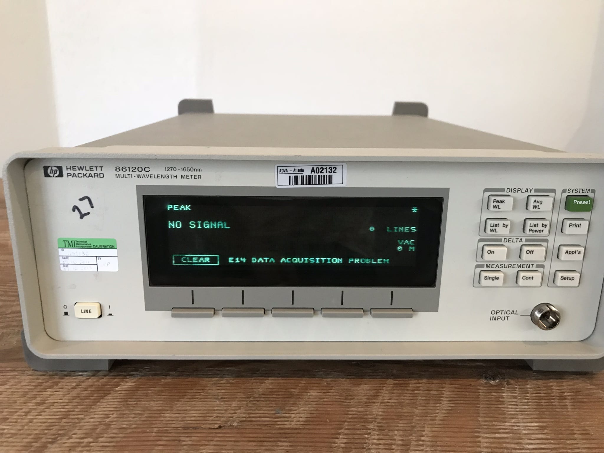 Agilent 86120 C Multi-Wavelength Meter – Bridge Tronic Global