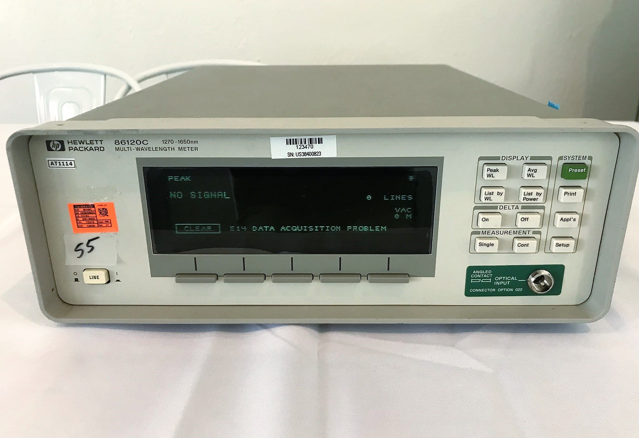 Agilent 86120 C Multi-Wavelength Meter – Bridge Tronic Global