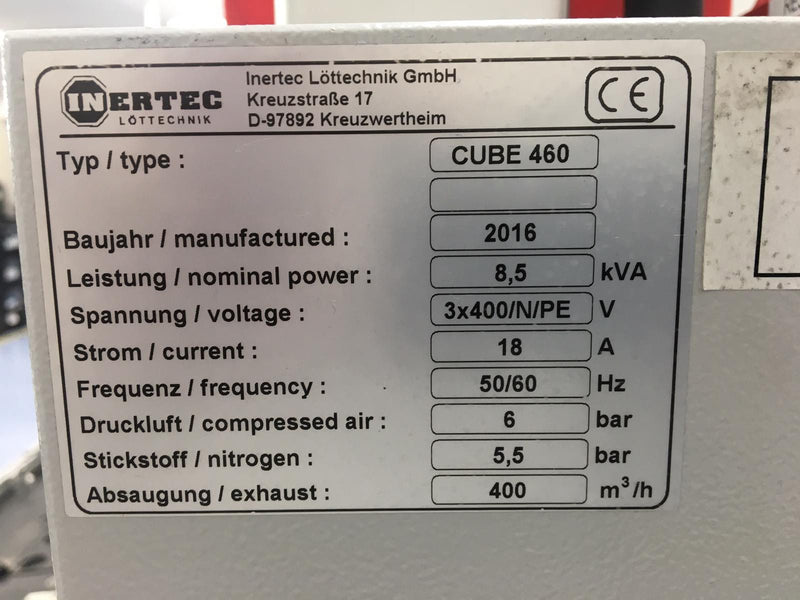 Inertec Cube 460 Selective Soldering Machine – Bridge Tronic Global