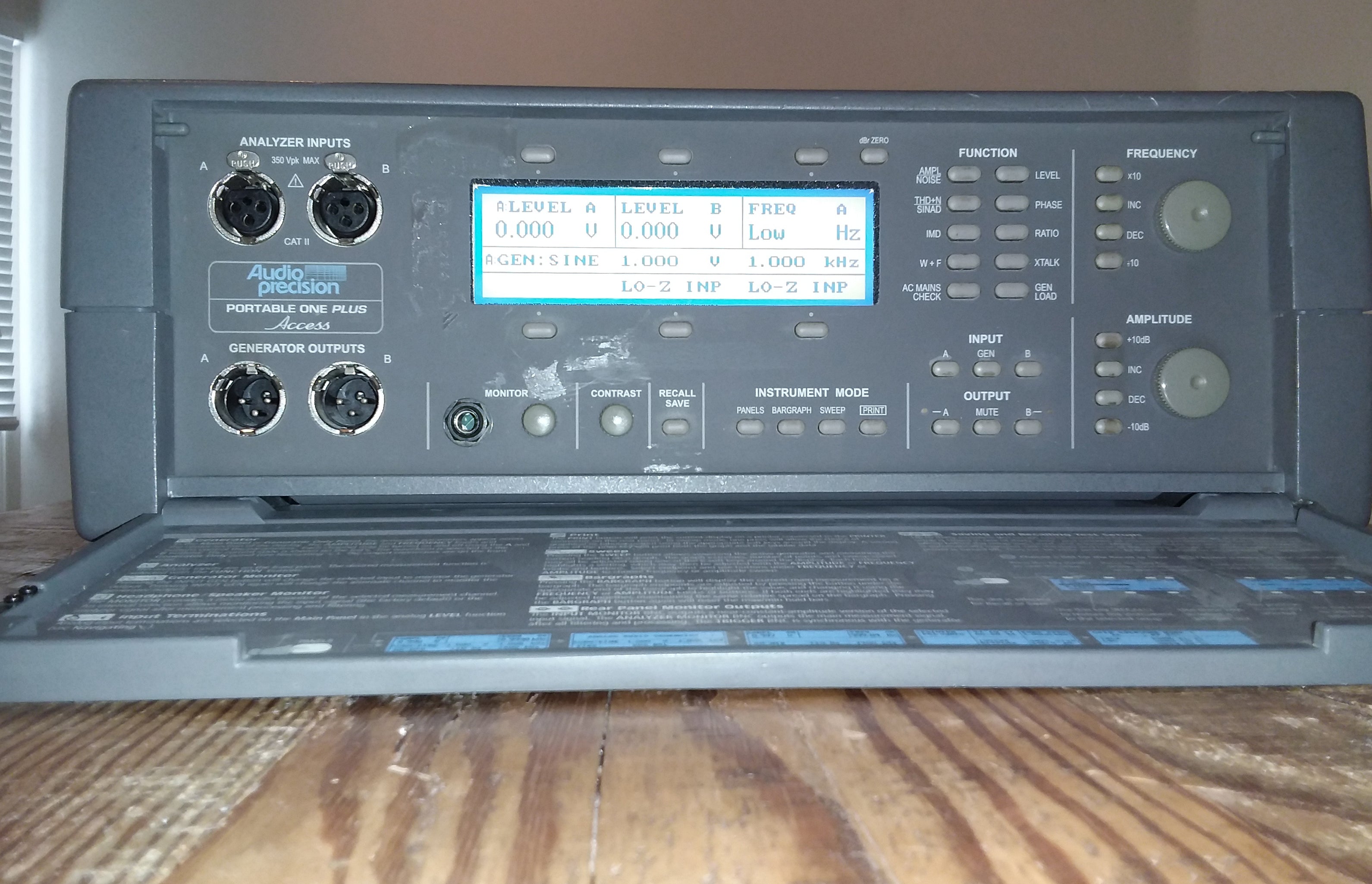 Audio Precision Portable One Plus Audio Analyzer – Bridge Tronic Global