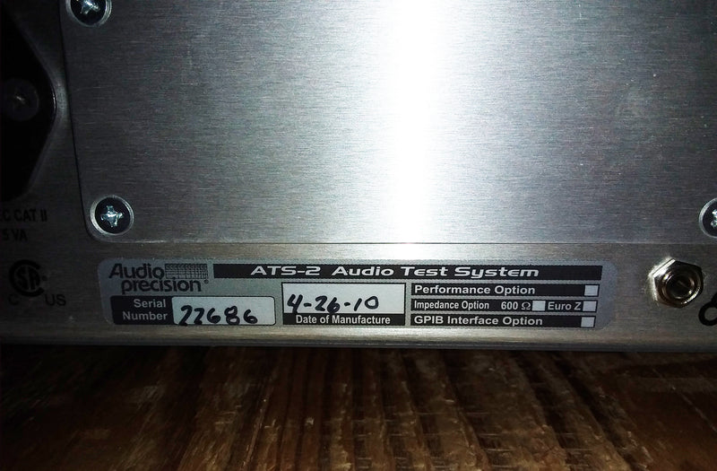 Audio Precision ATS 2 Audio Analyzer – Bridge Tronic Global
