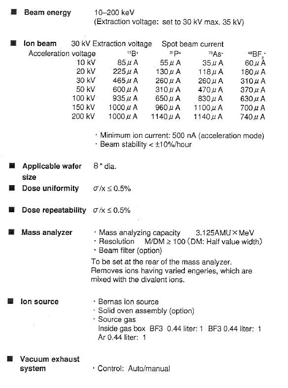 Nissin NH 20 SP Medium Current Ion Implanter – Bridge Tronic Global
