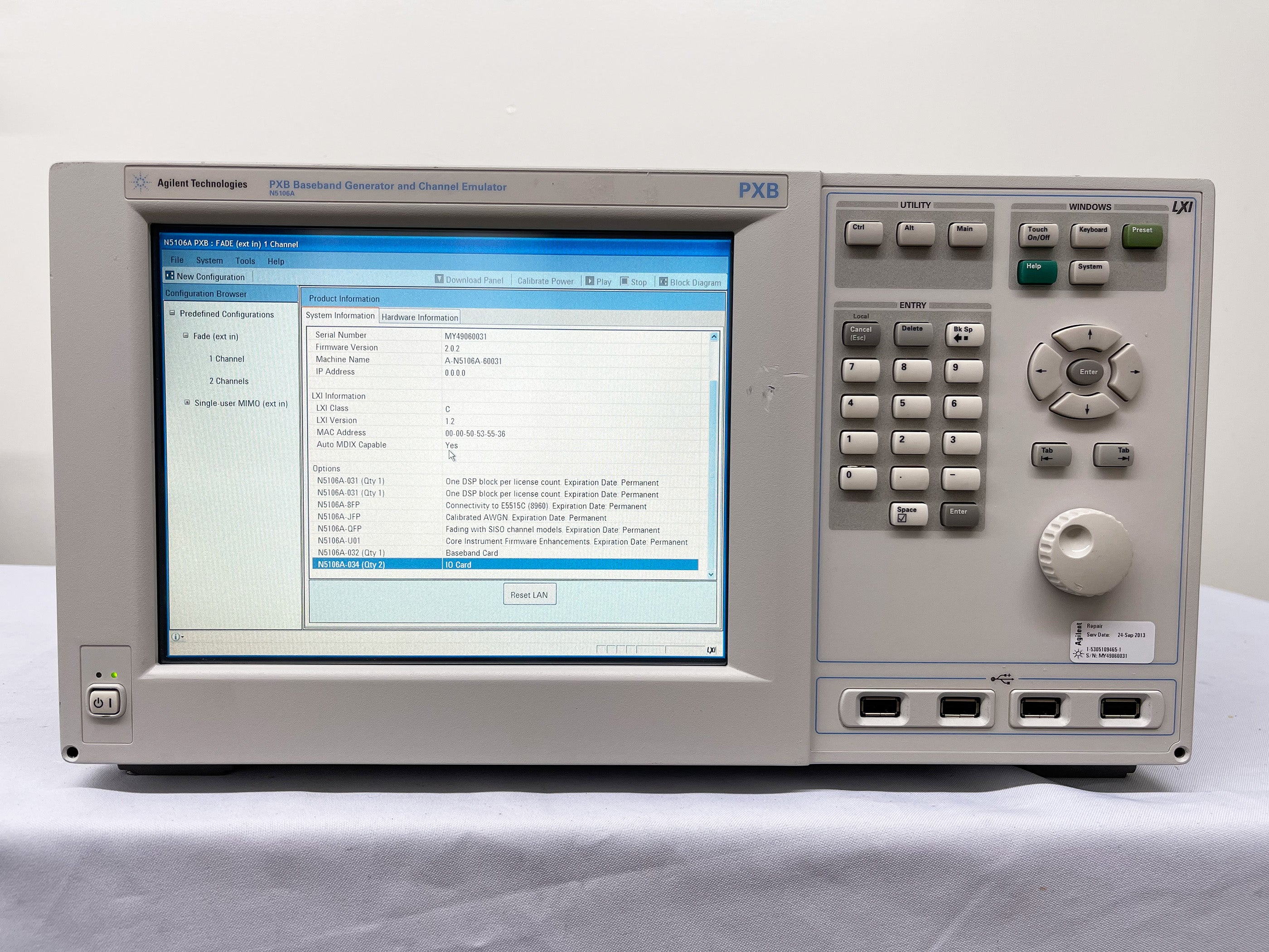 Agilent N 5106 A PXB Baseband Generator and Channel Emulator – Bridge ...