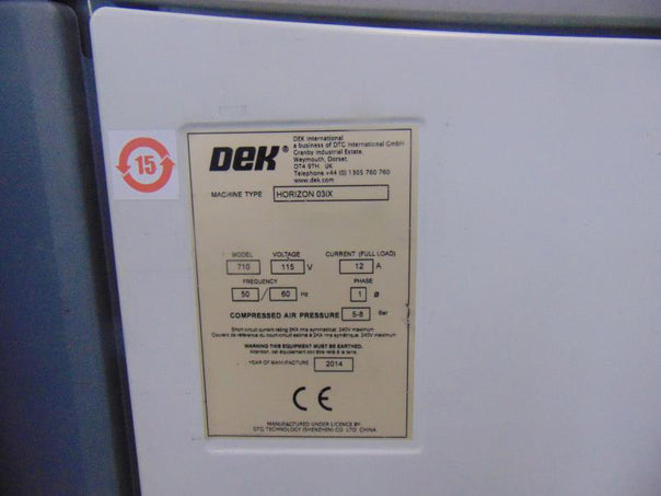 Dek Horizon 03 iX Screen Printer – Bridge Tronic Global
