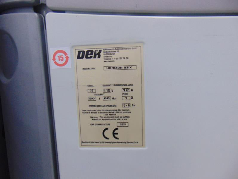 Dek Horizon 03 iX Screen Printer – Bridge Tronic Global