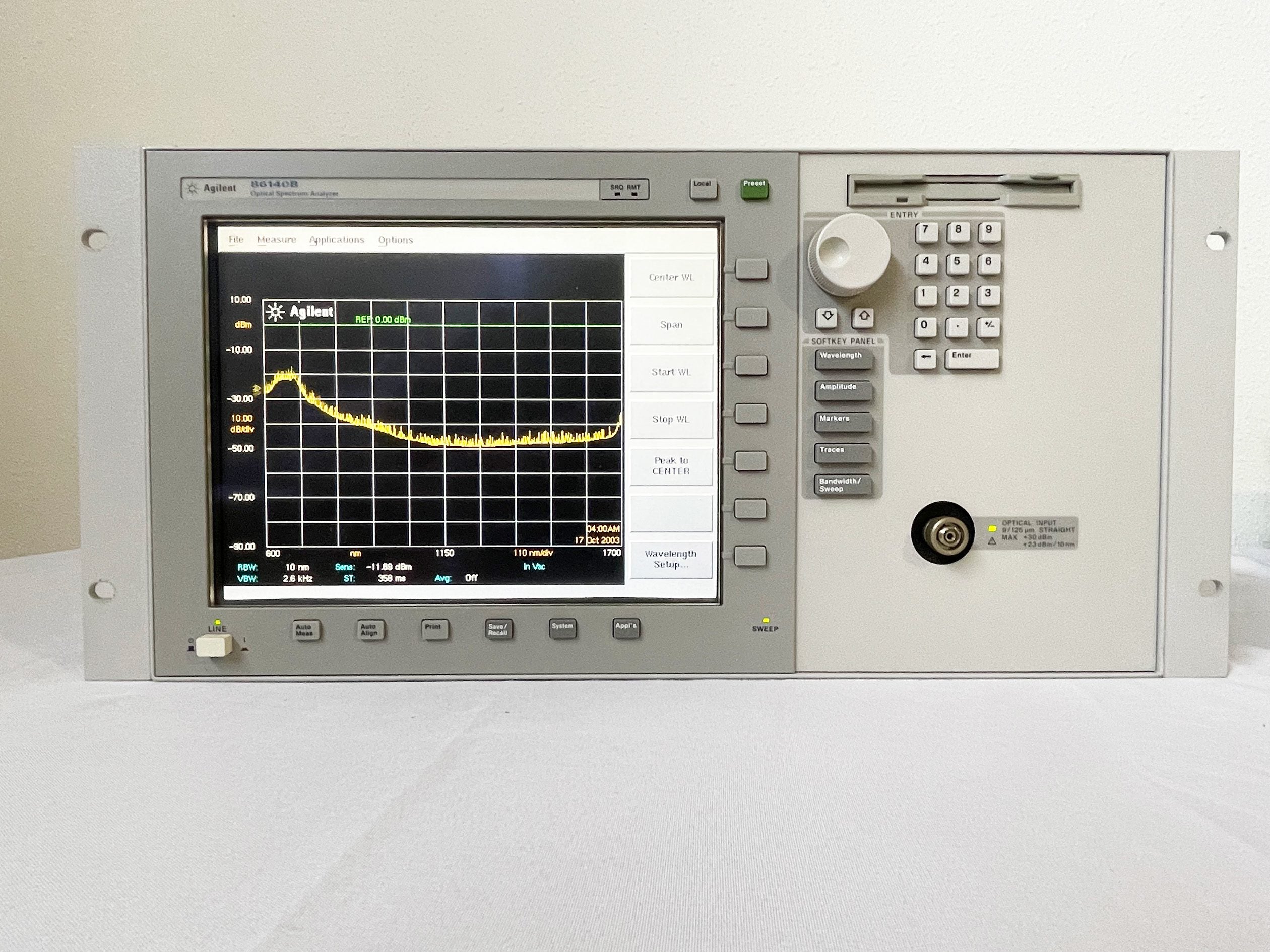 Agilent 86140 B Optical Spectrum Analyzer – Bridge Tronic Global