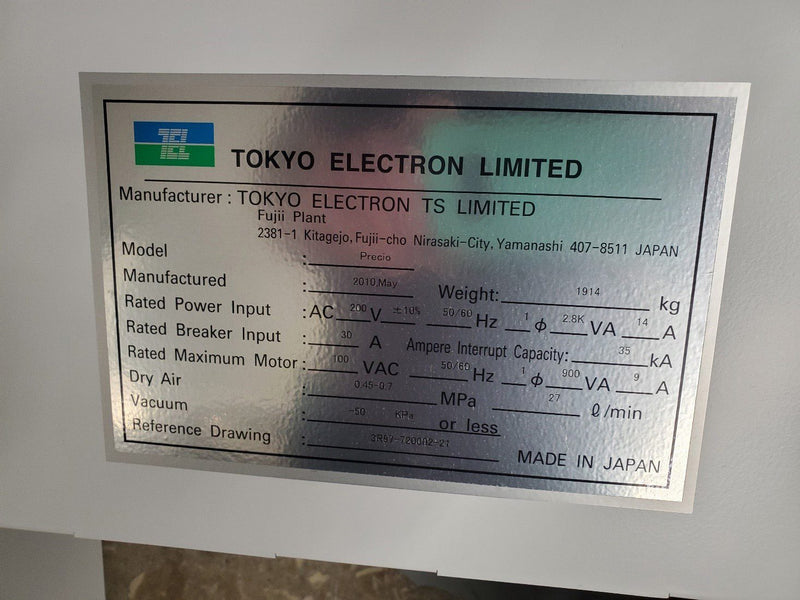 Tel Precio Automatic Wafer Prober – Bridge Tronic Global