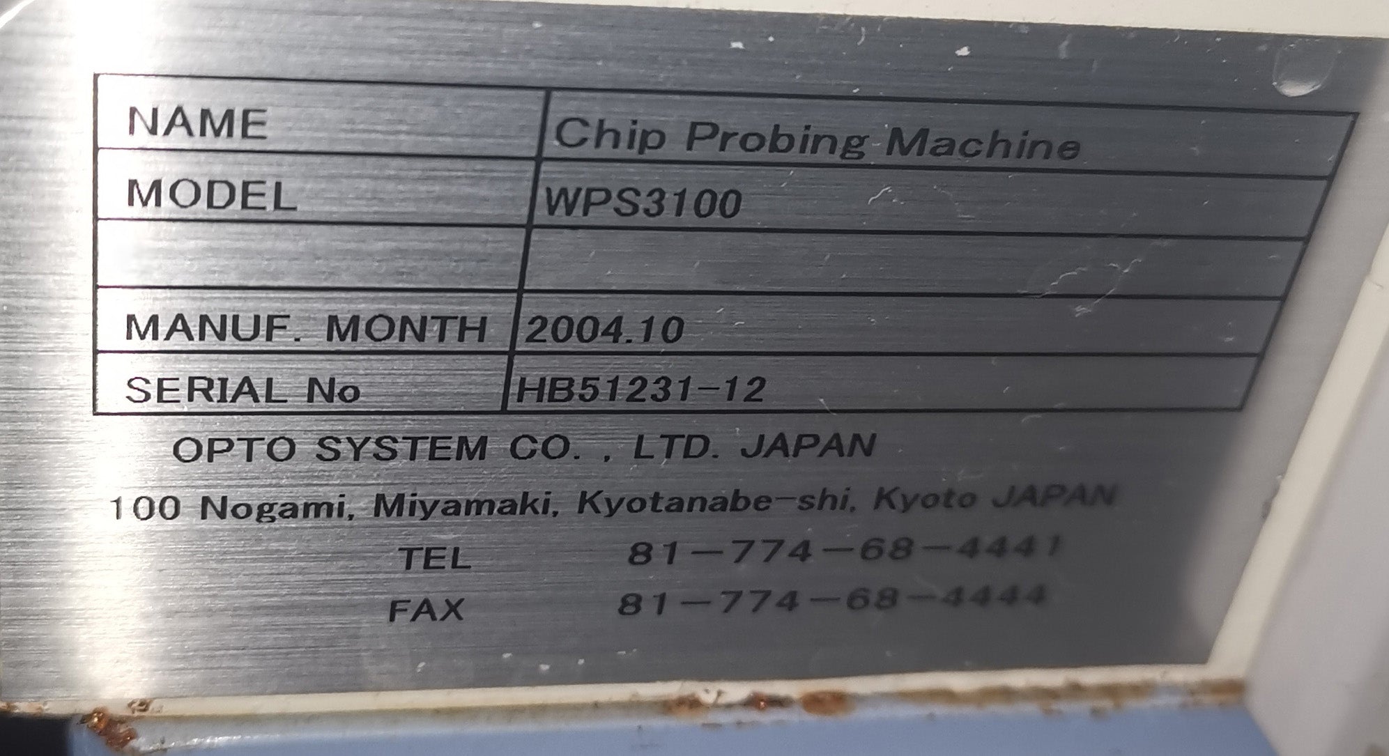 Opto WDS 3100 Chip Prober – Bridge Tronic Global