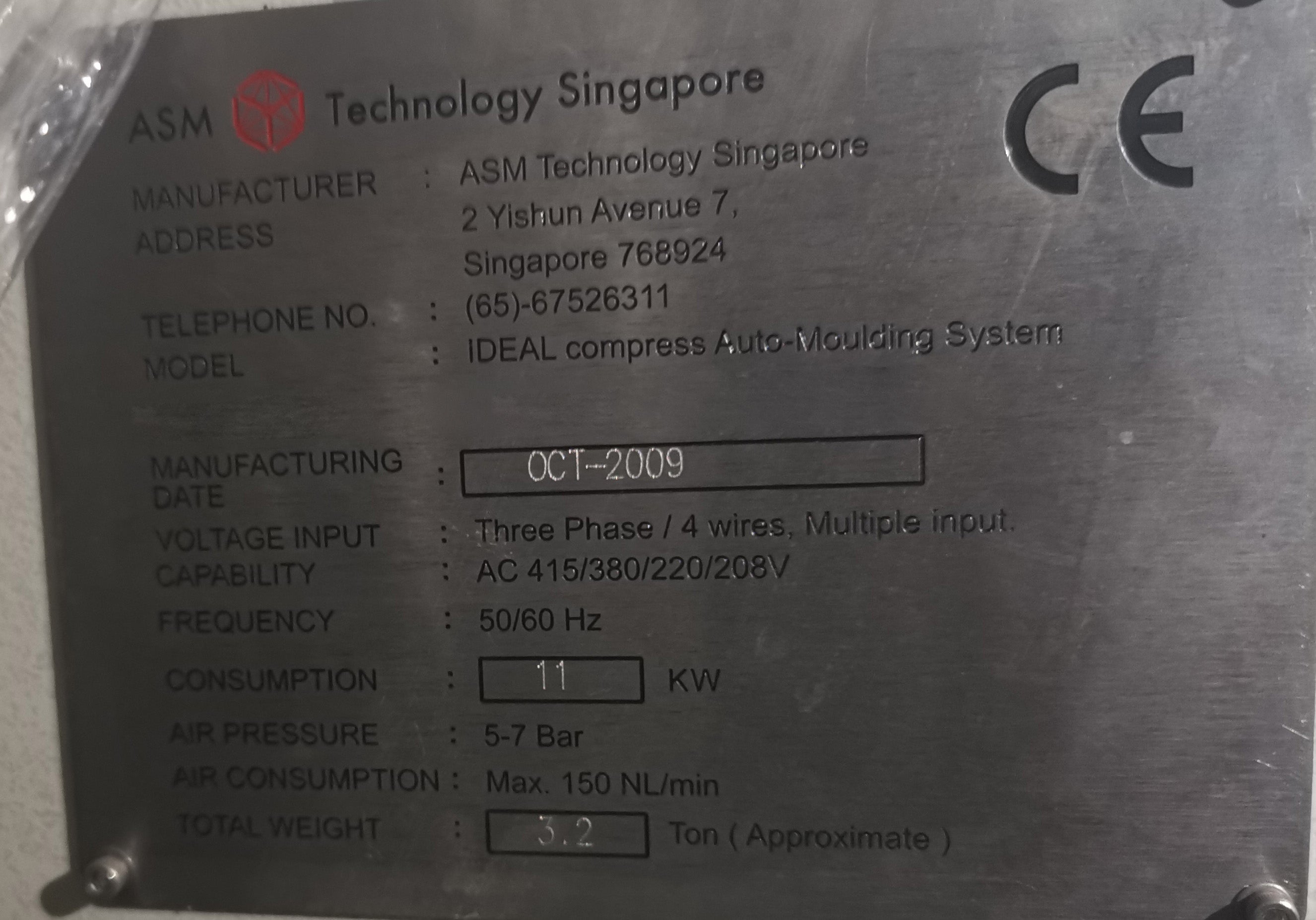 ASM Ideal Compress Auto Molding System – Bridge Tronic Global