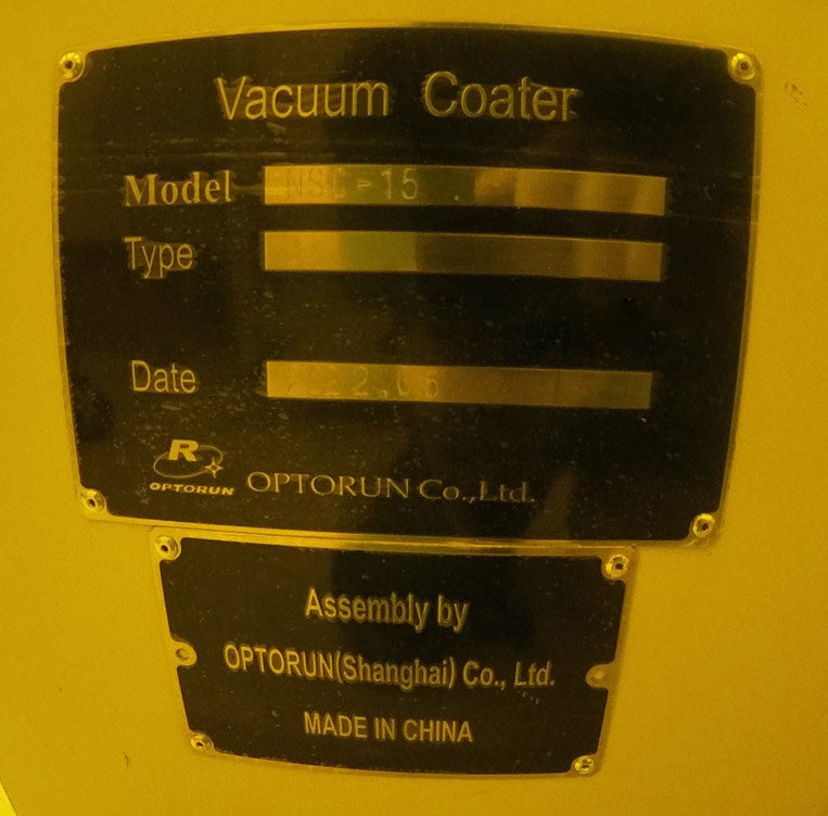Optorun NSC 15 Vacuum Coater – Bridge Tronic Global