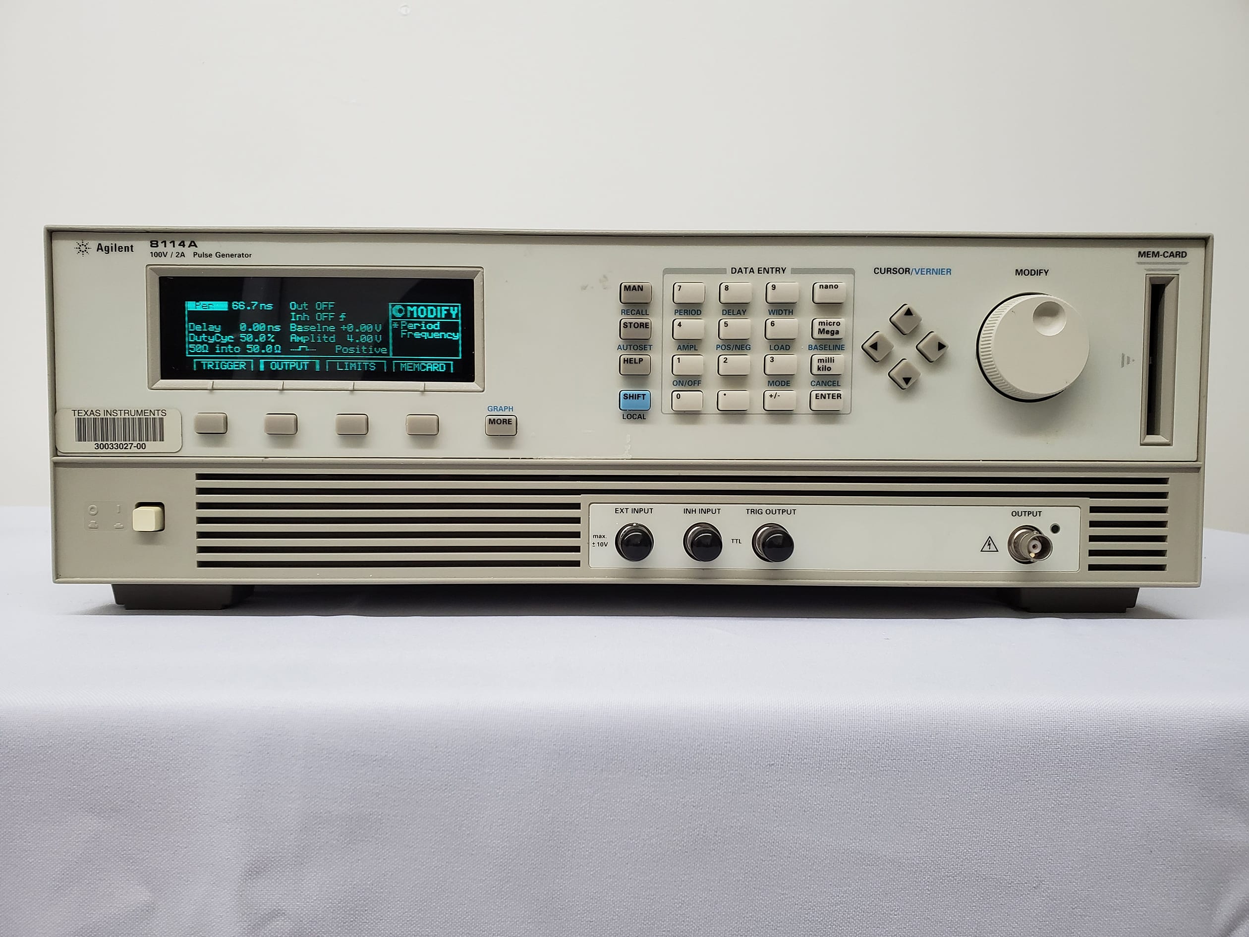 Agilent 8114 A Pulse Generator – Bridge Tronic Global