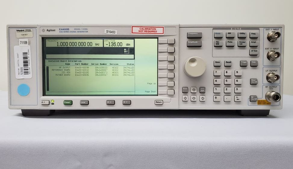 Agilent E 4400 B ESG Series Signal Generator – Bridge Tronic Global