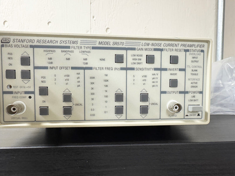 Stanford Research Systems (SRS) SR 570 Low Noise Current Preamplifier ...