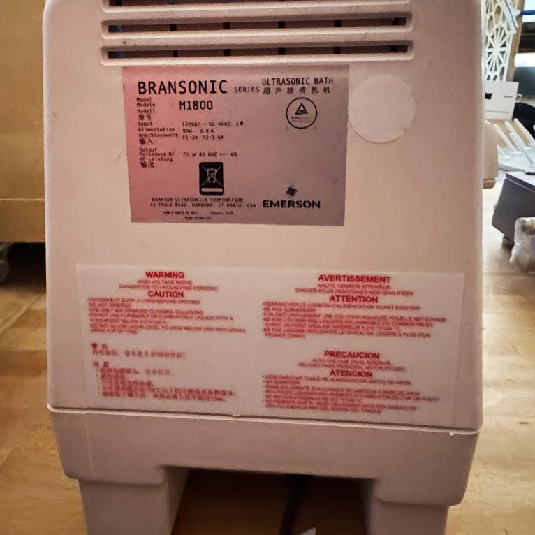 Branson M 1800 Ultrasonic Bath – Bridge Tronic Global