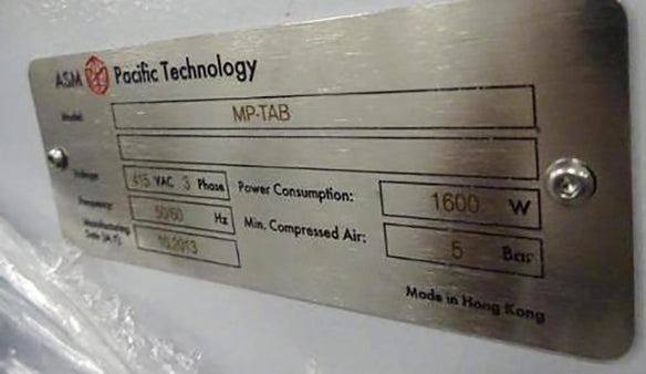 ASM MP TAB Trim & Form Machine – Bridge Tronic Global