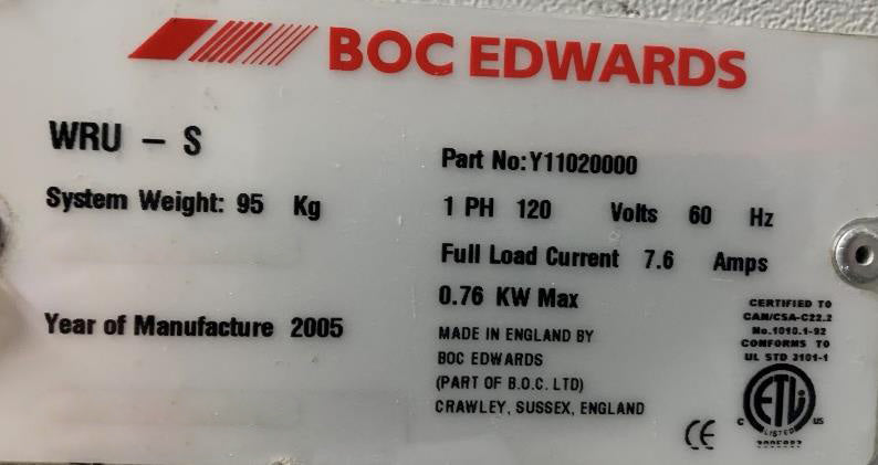 BOC Edwards PN: Y 07 AB 4004 / Y 11020000 – Bridge Tronic Global