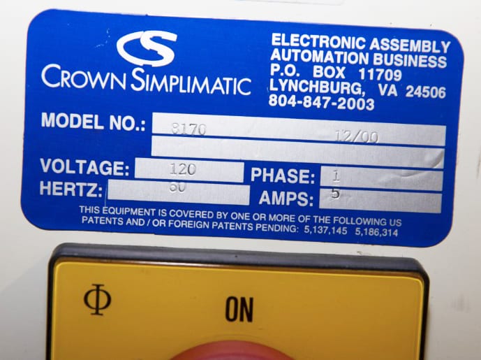 Crown Simplimatic 8170 Flat Belt Conveyor – Bridge Tronic Global