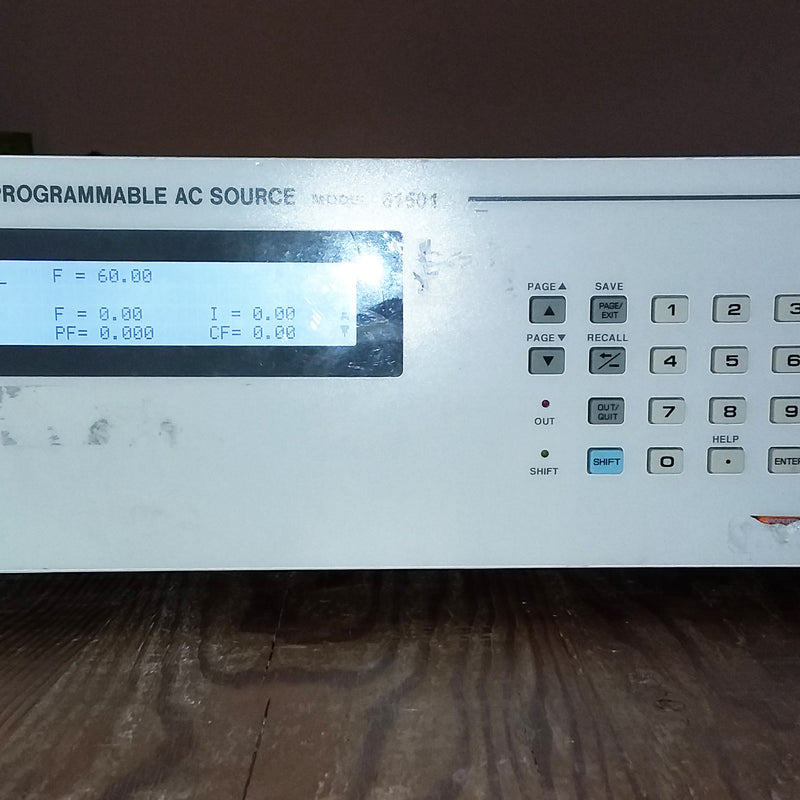 Chroma 61501 Programmable AC Source – Bridge Tronic Global