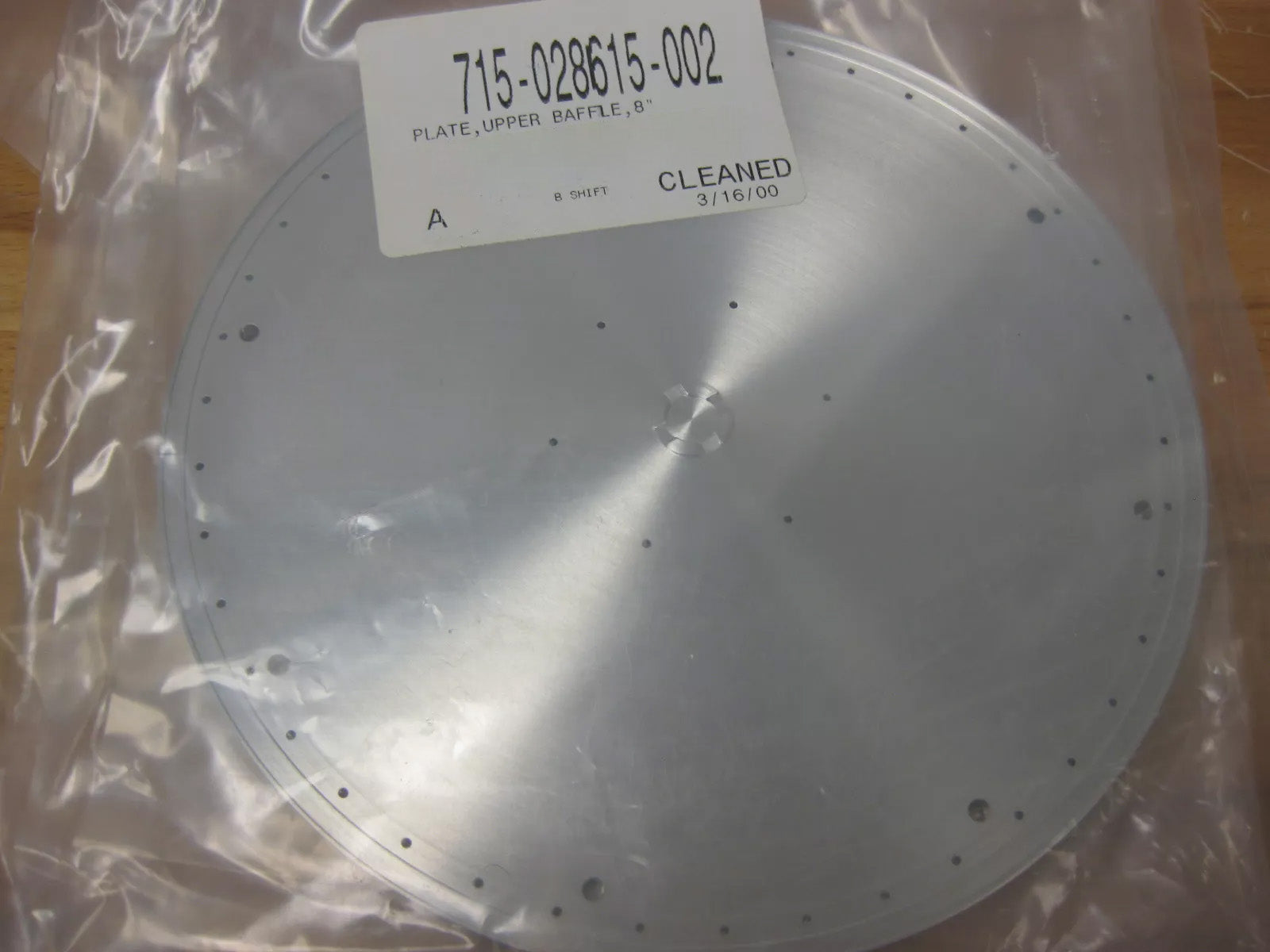 Lam P/N: 715-028615-002 Plate Upper Baffle – Bridge Tronic Global