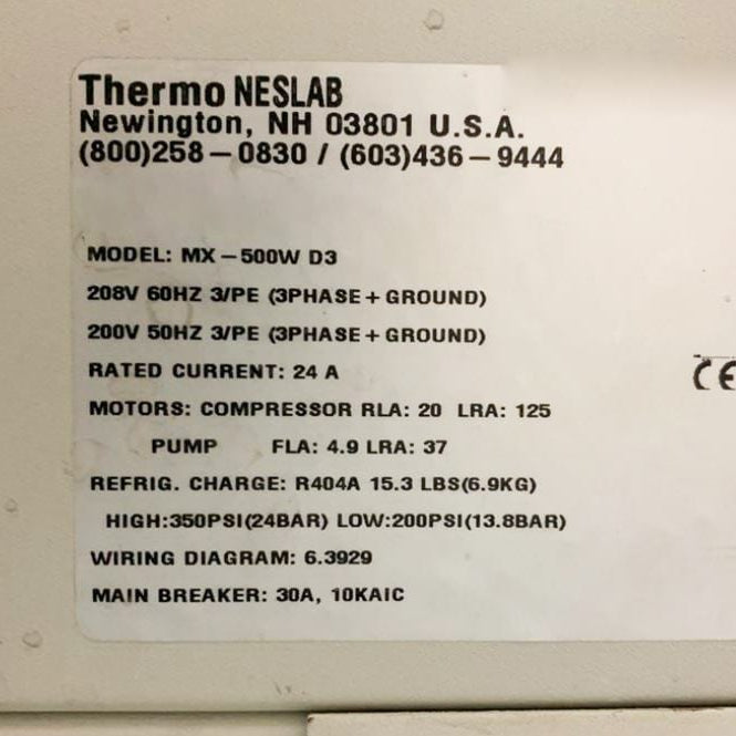 Thermo Neslab MX 500 Chiller – Bridge Tronic Global