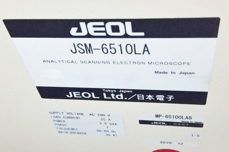 Jeol JSM 6510 LA SEM (Scanning Electron Microscope) – Bridge Tronic Global