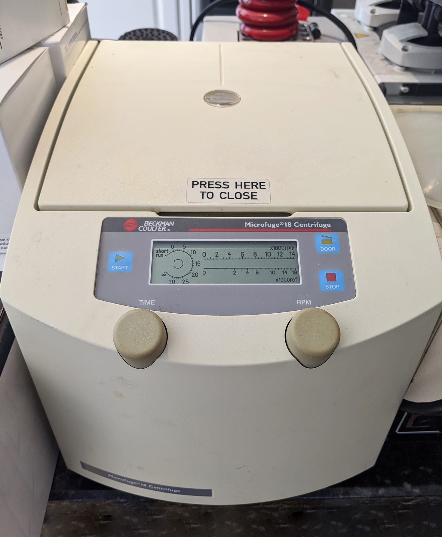 Beckman Coulter Microfuge 18 Centrifuge – Bridge Tronic Global