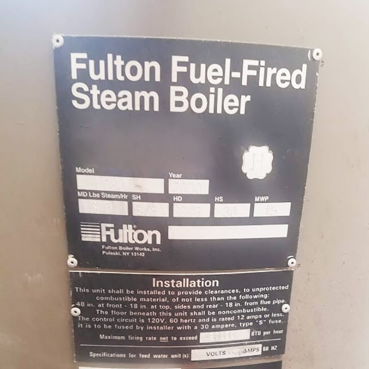 Fulton ICS 10 Steam Boiler – Bridge Tronic Global
