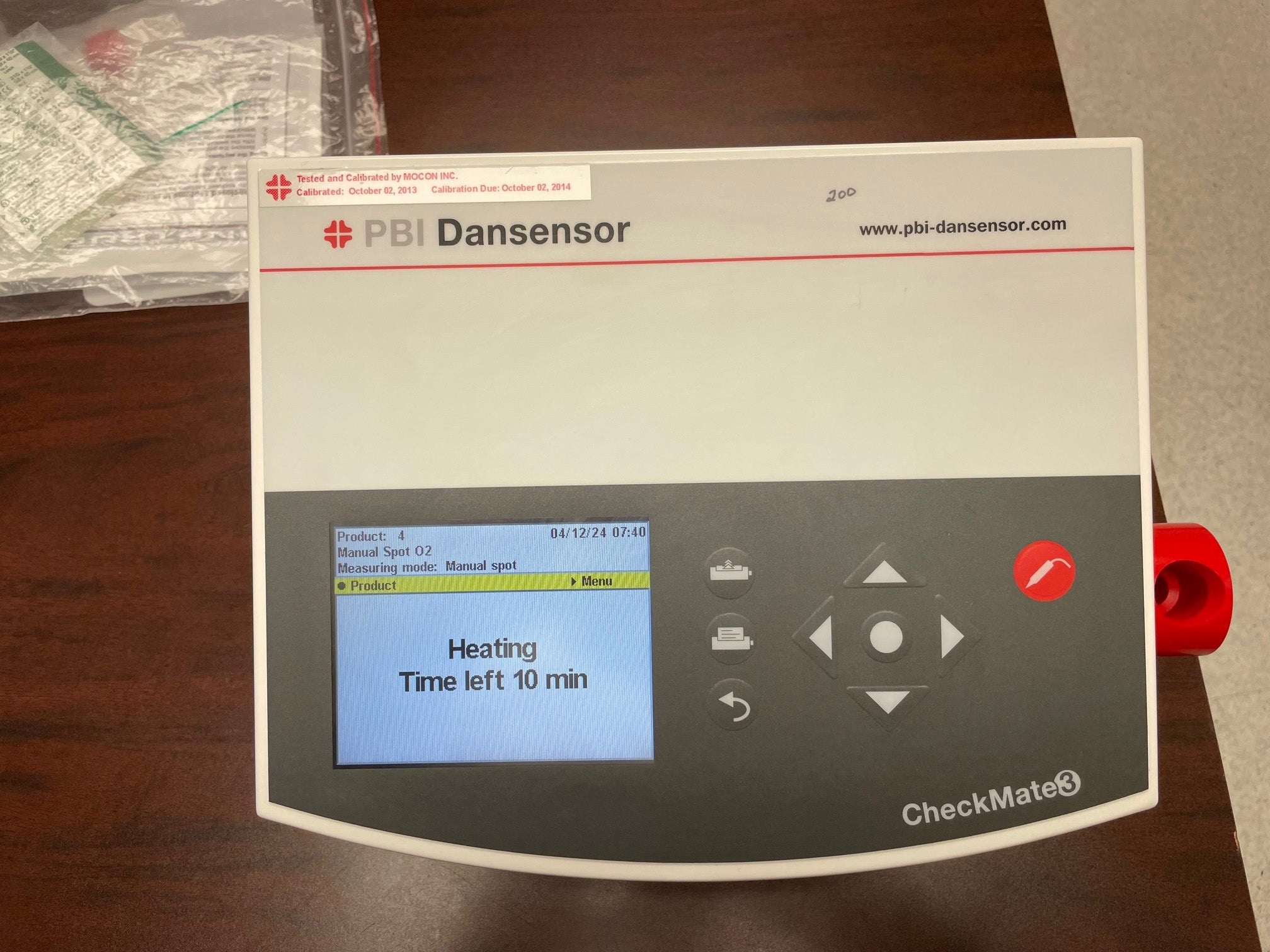 PBI Dansensor CheckMate 3 O2 (Zr) Headspace Gas Analyzer – Bridge ...