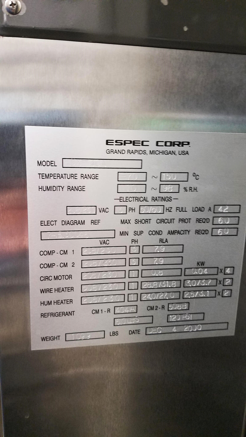 Espec ESX 4 CA Oven – Bridge Tronic Global