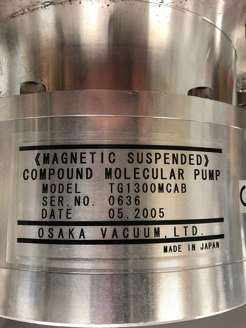 Osaka Vacuum TG 1300 MCAB Mag Suspended Turbo Pump – Bridge Tronic Global
