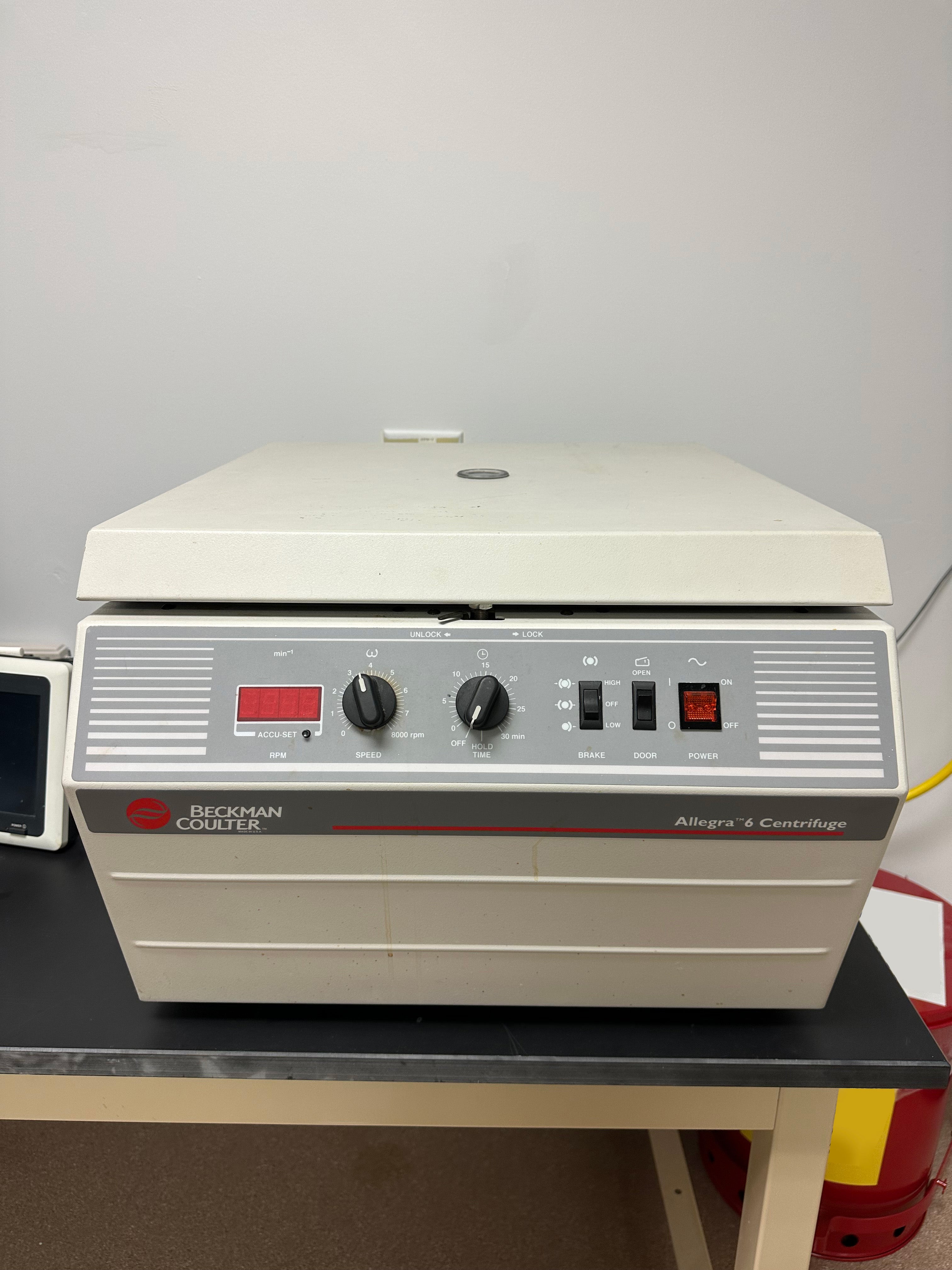 Beckman Coulter Allegra 6 Benchtop Centrifuge – Bridge Tronic Global