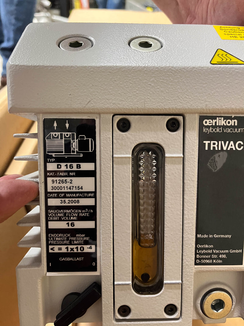Leybold Trivac D 16 B Pump – Bridge Tronic Global