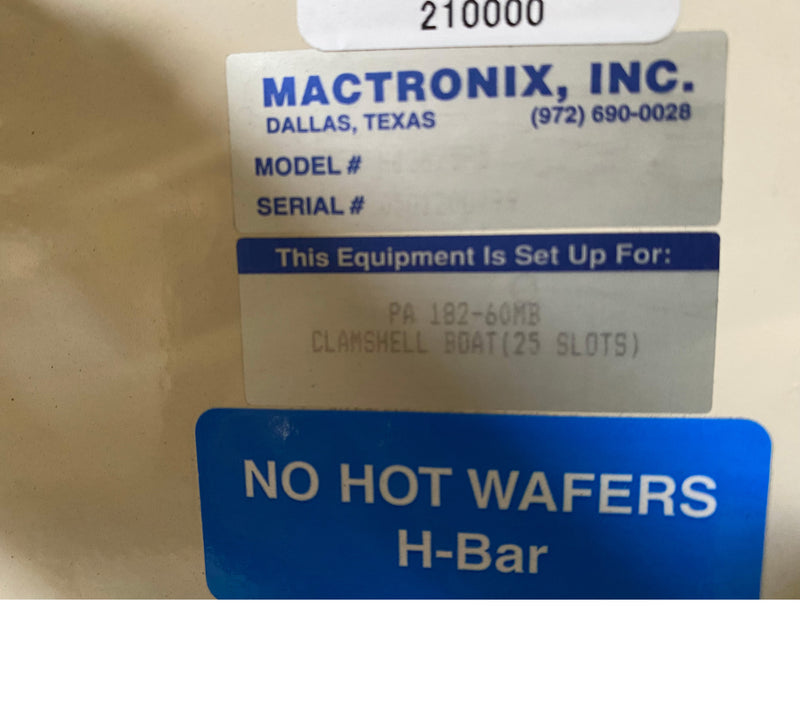 Mactronix HJ 2625 P 5 Horizon Wafer Transfer – Bridge Tronic Global