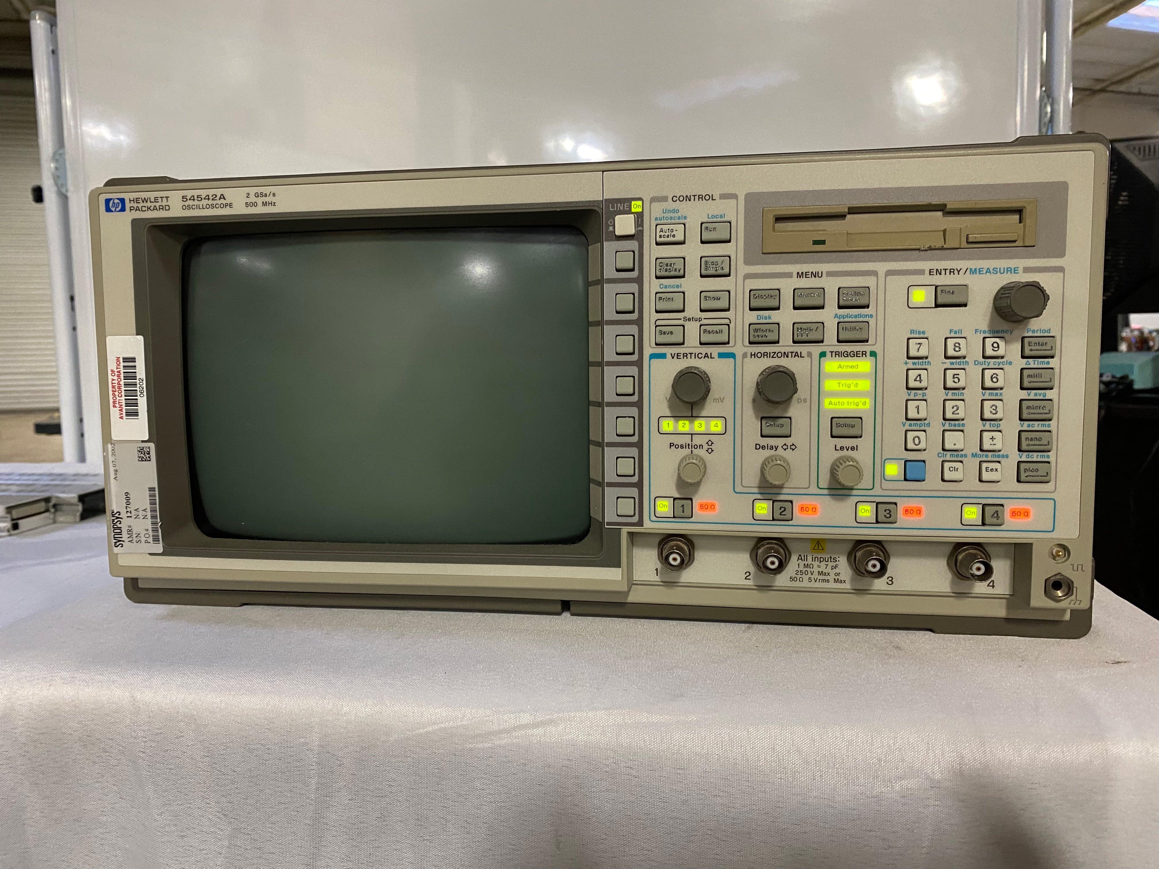 Agilent 54542 A Oscilloscope – Bridge Tronic Global