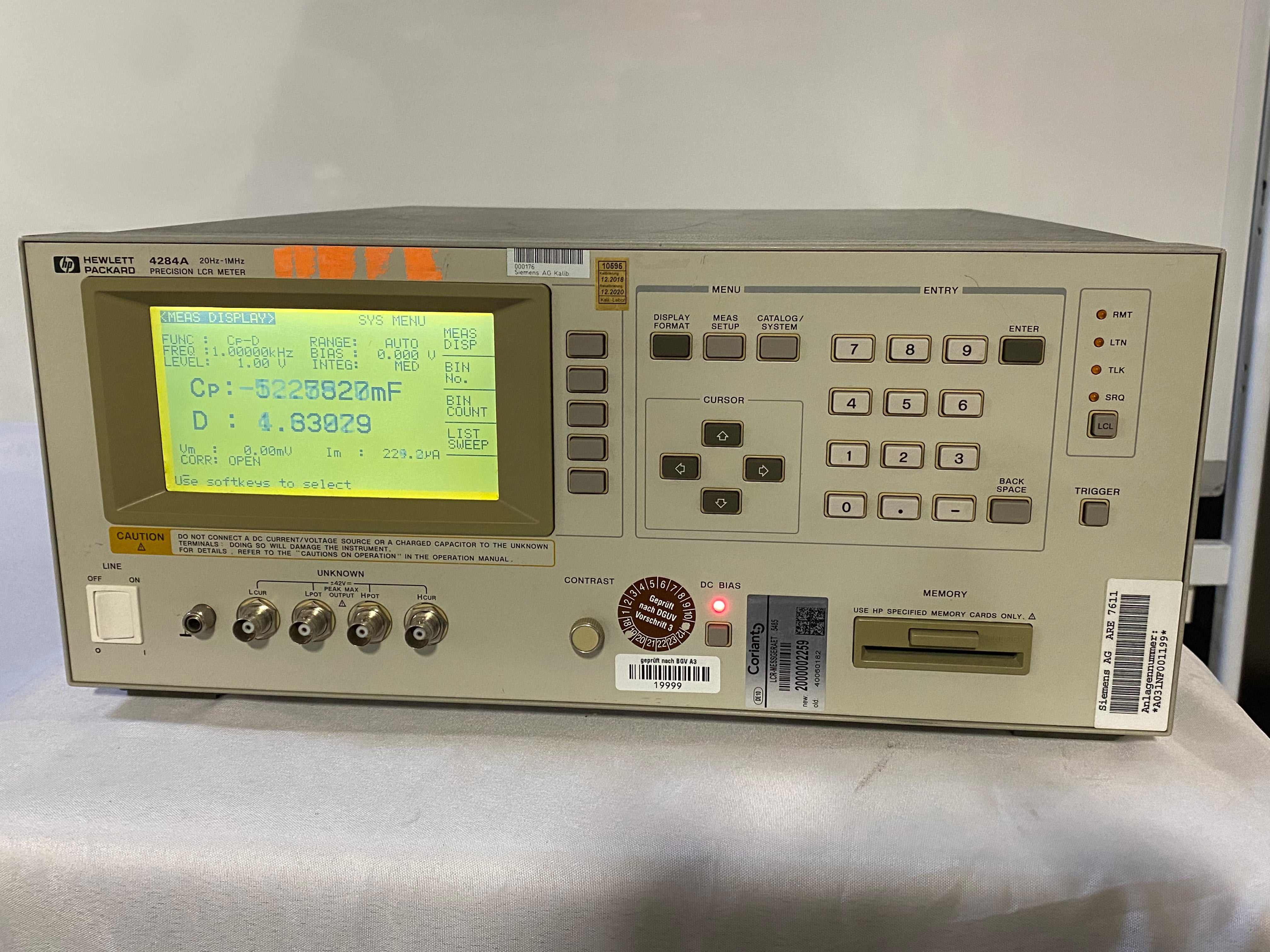Keysight / Agilent 4284 A LCR Meter – Bridge Tronic Global