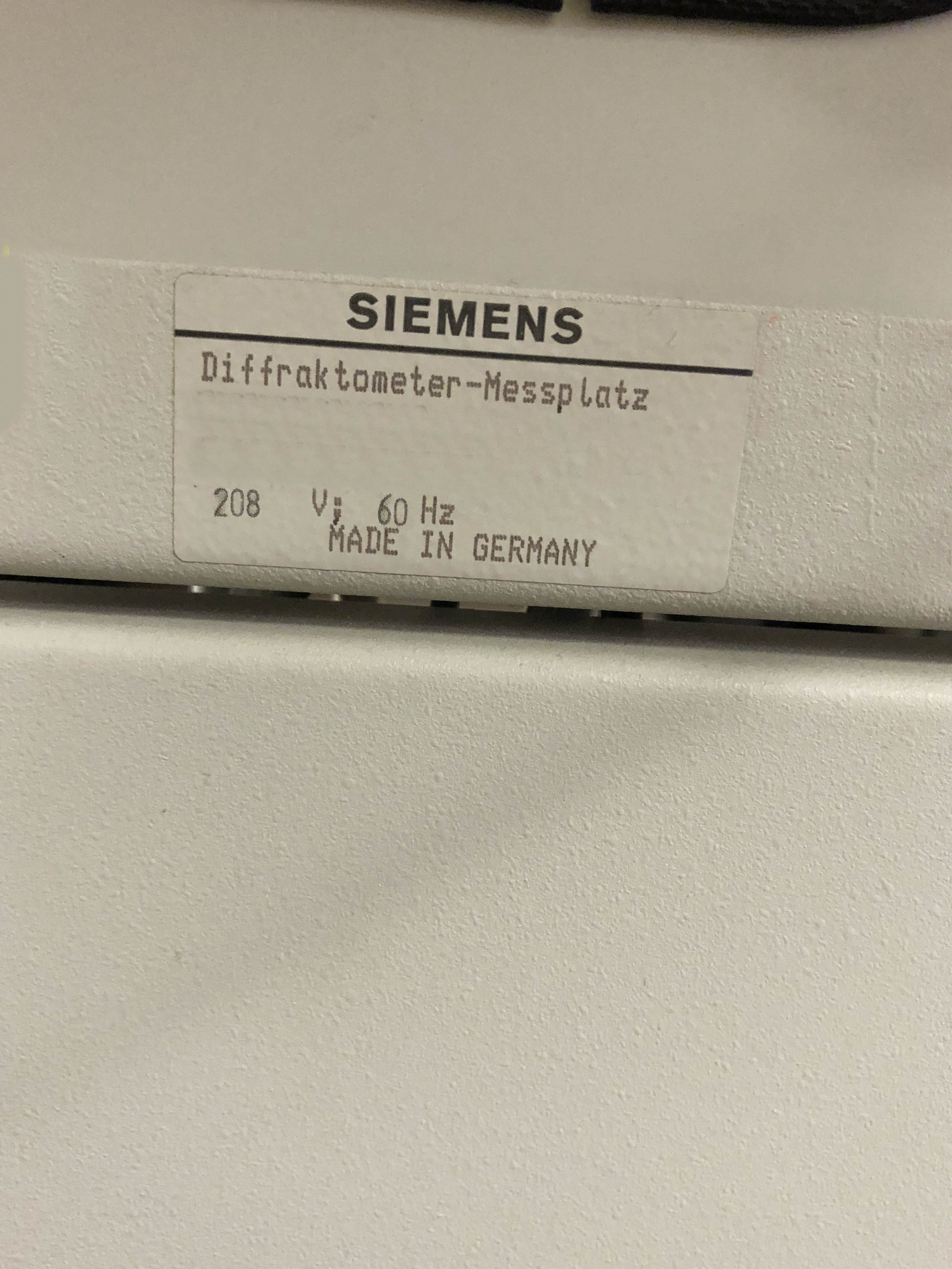 Siemens D 5000 XRD (X-ray Diffractometer) – Bridge Tronic Global