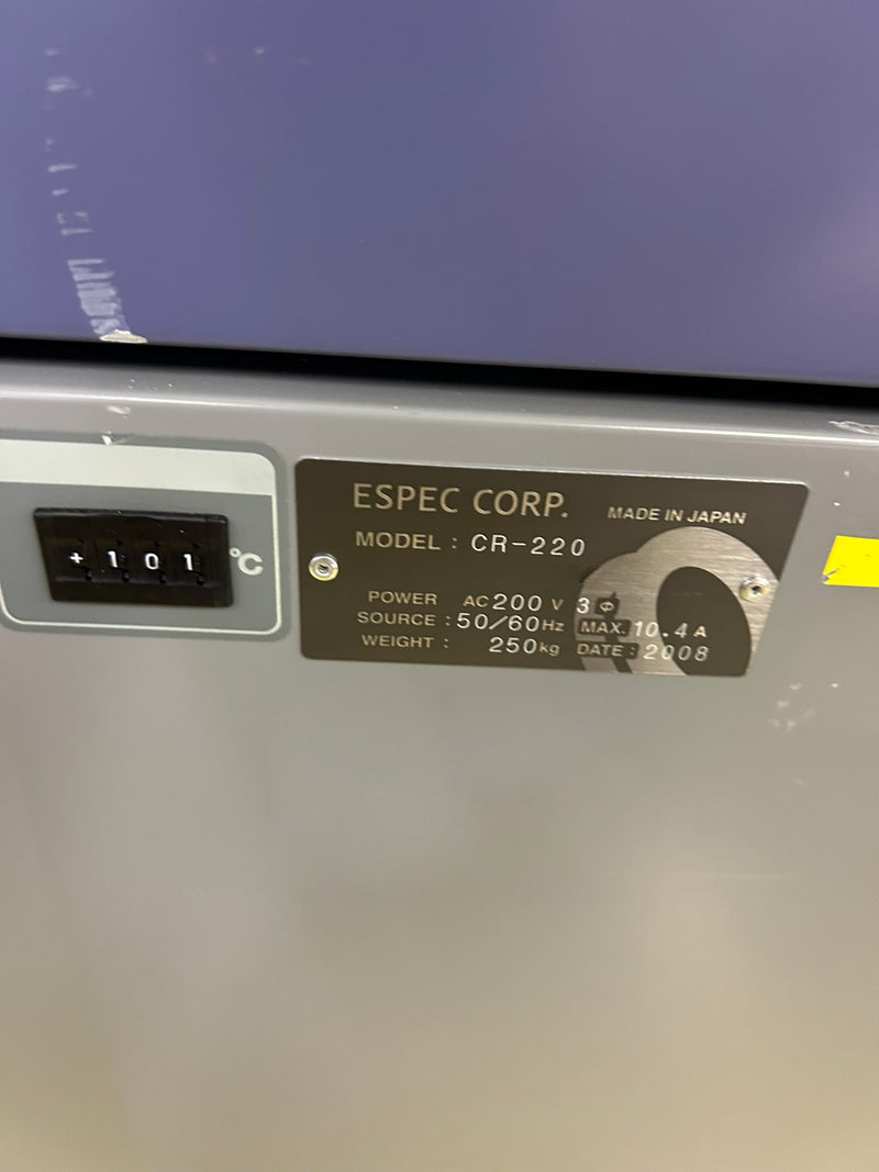 ESPEC CR 220 Climatic Test Chamber – Bridge Tronic Global