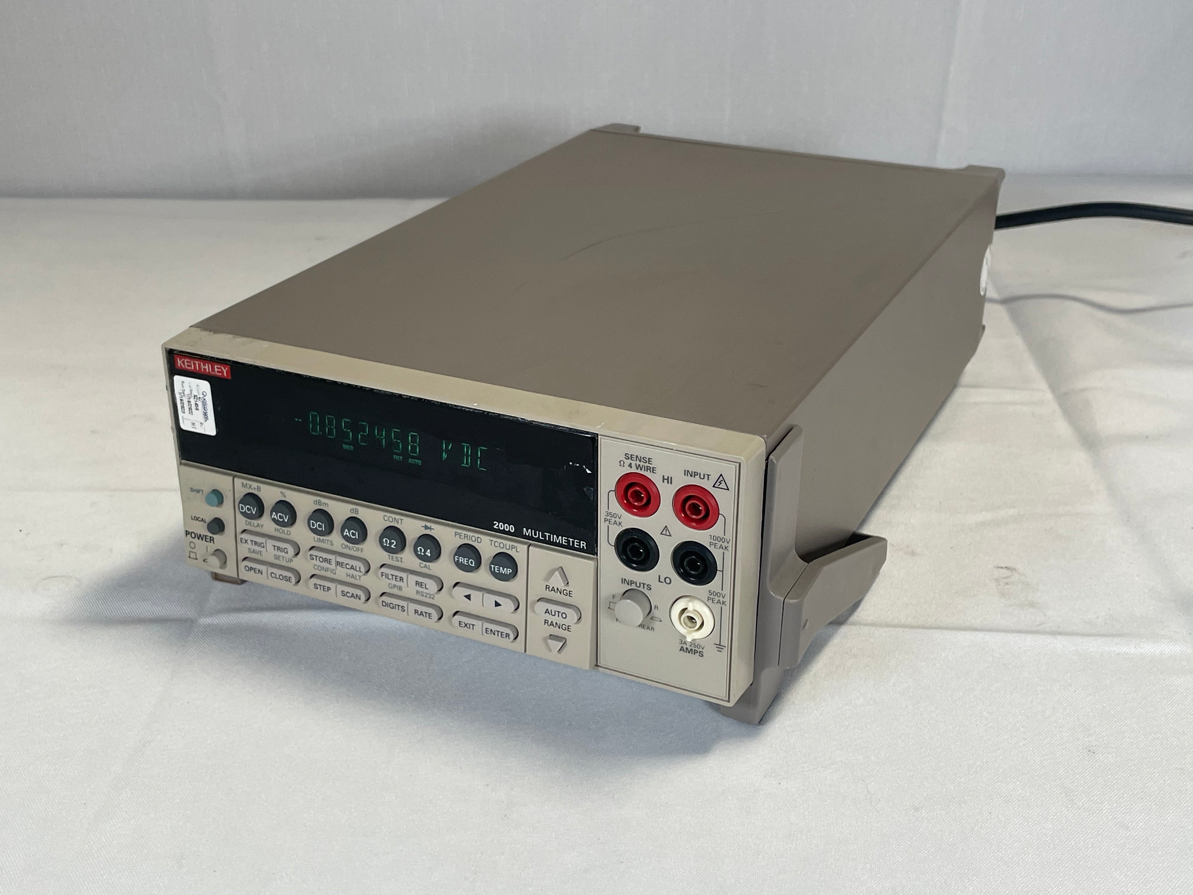 Keithley 2000 Digital Multimeter (DMM) – Bridge Tronic Global