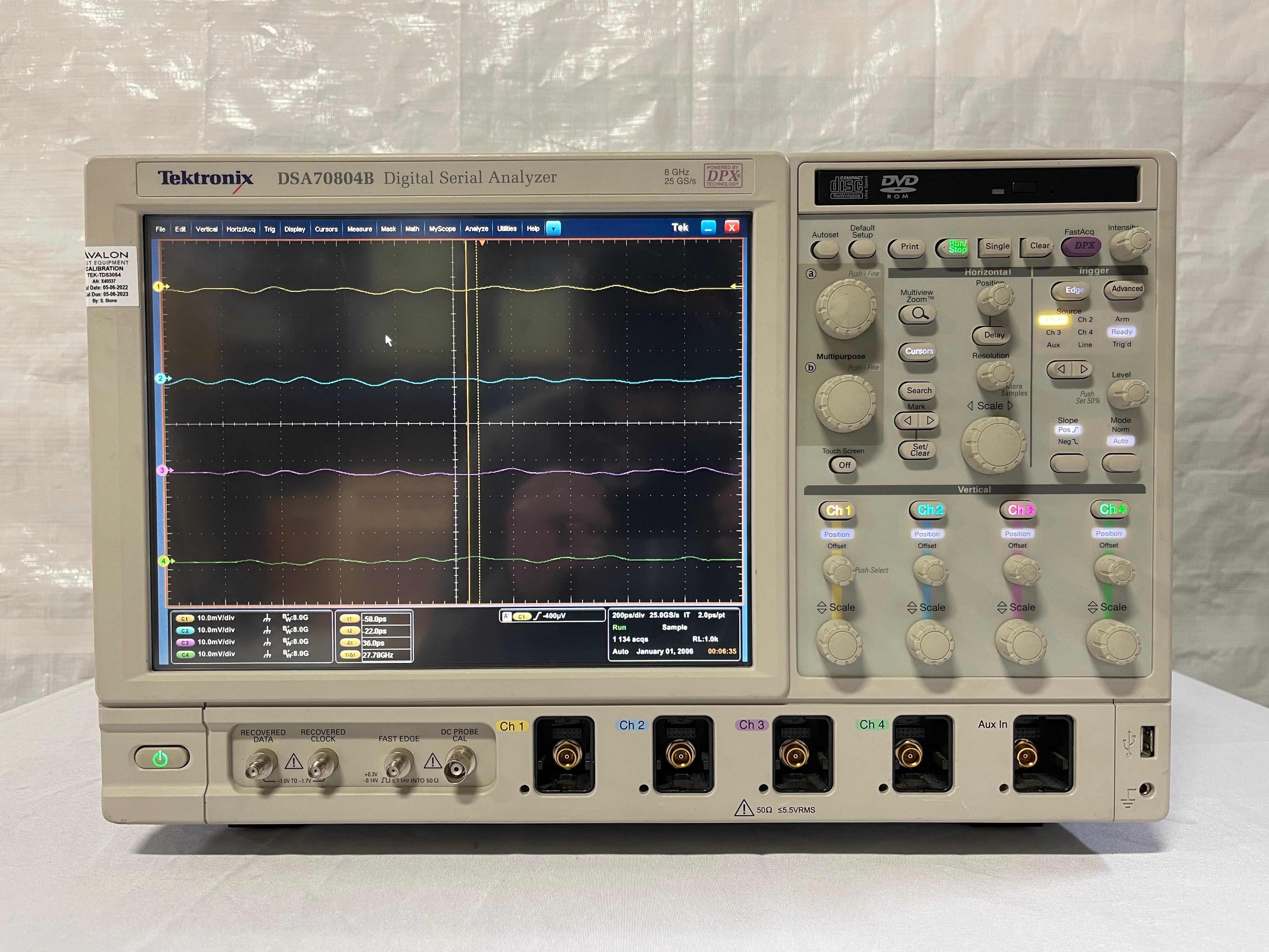 Tektronix DSA 70804 B Digital Serial Analyzer / Oscilloscope – Bridge ...