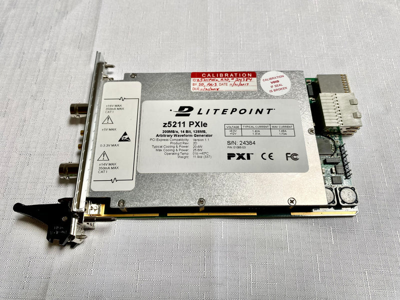 Litepoint Z 5211 PXIe Arbitrary Waveform Generator – Bridge Tronic Global