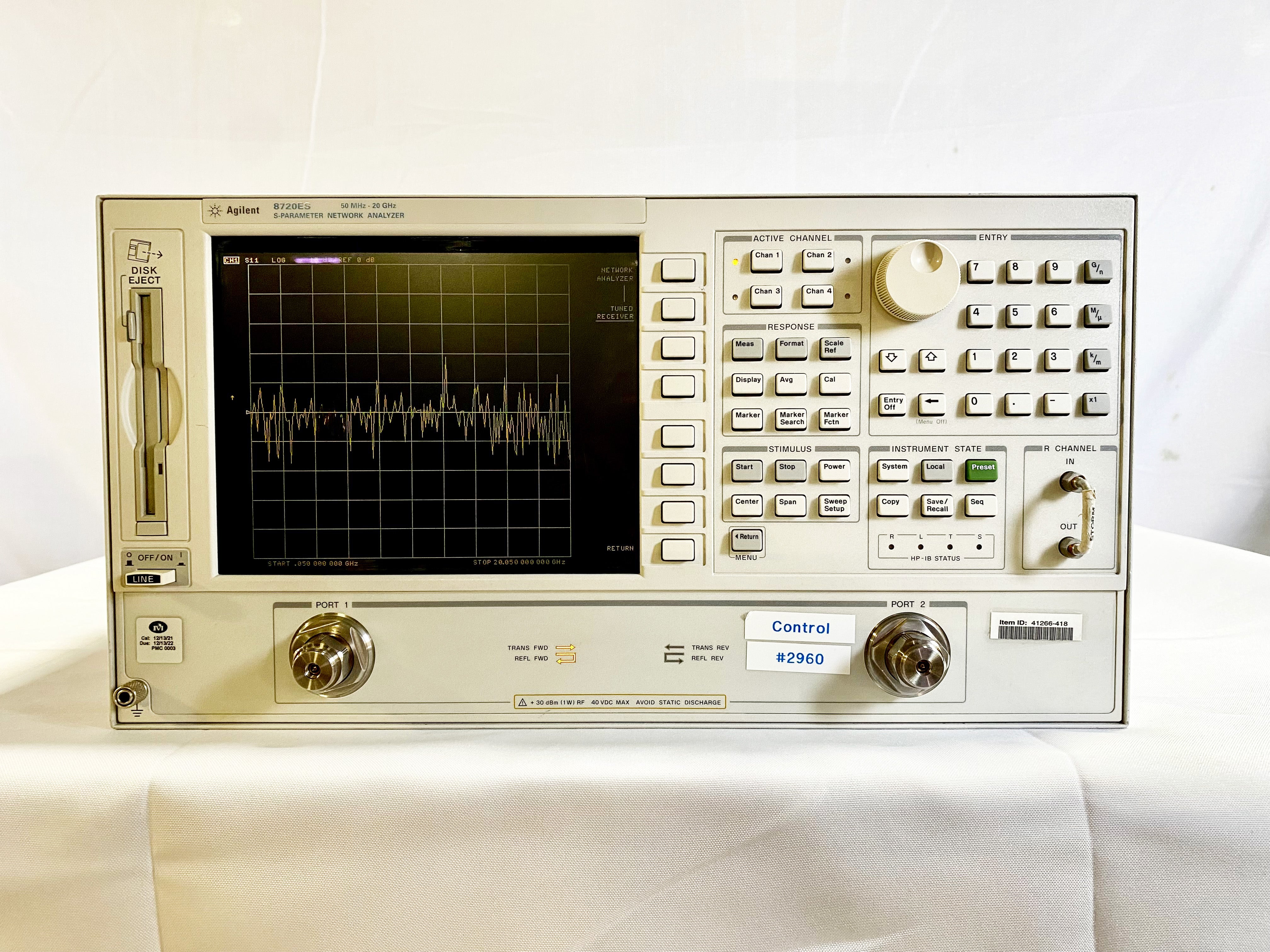 Agilent 8720 ES S Parameter Network Analyzer – Bridge Tronic Global
