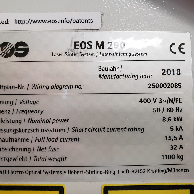 EOS M 290 Printer – Bridge Tronic Global