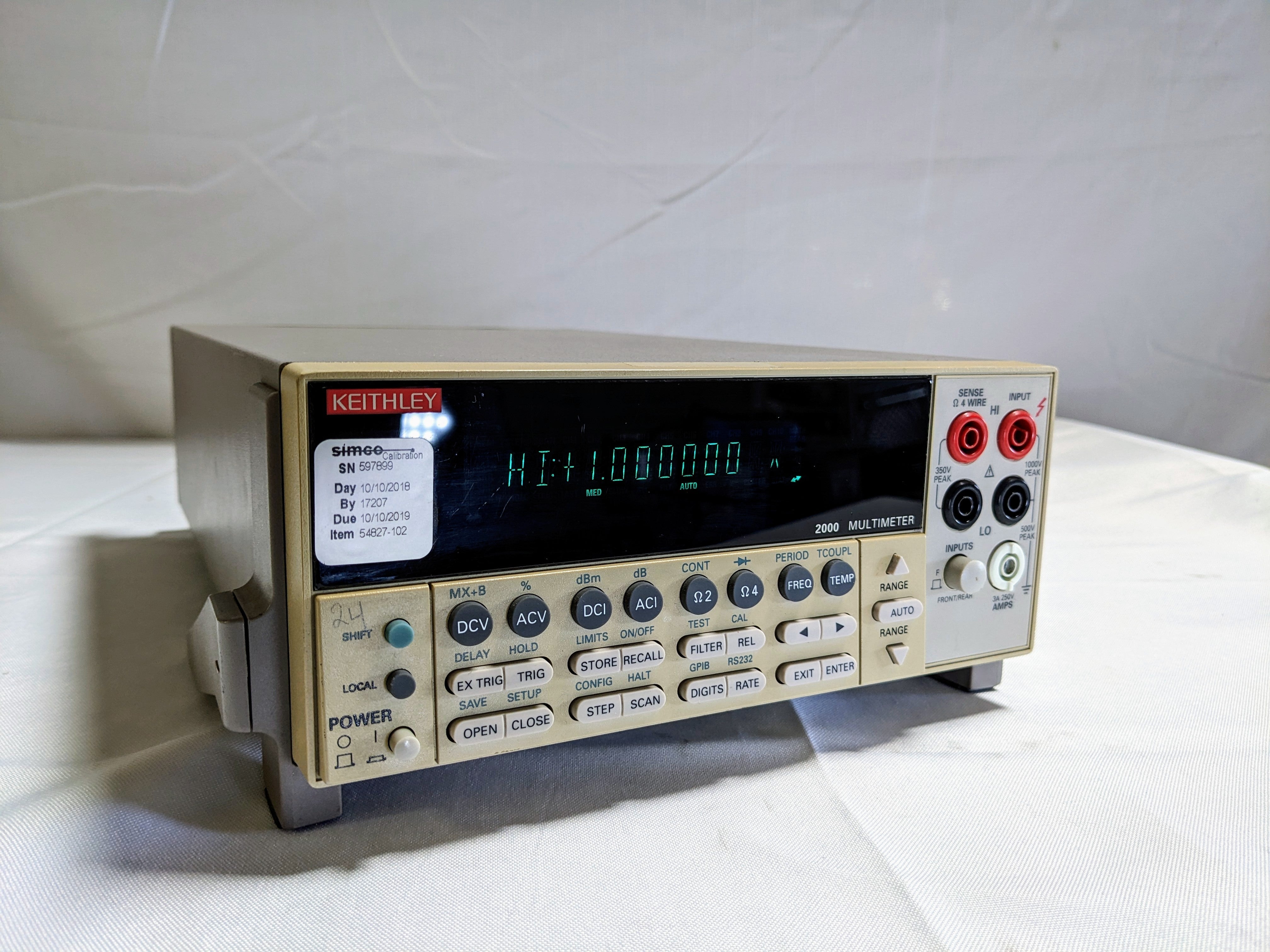 Keithley 2000 Multimeter – Bridge Tronic Global