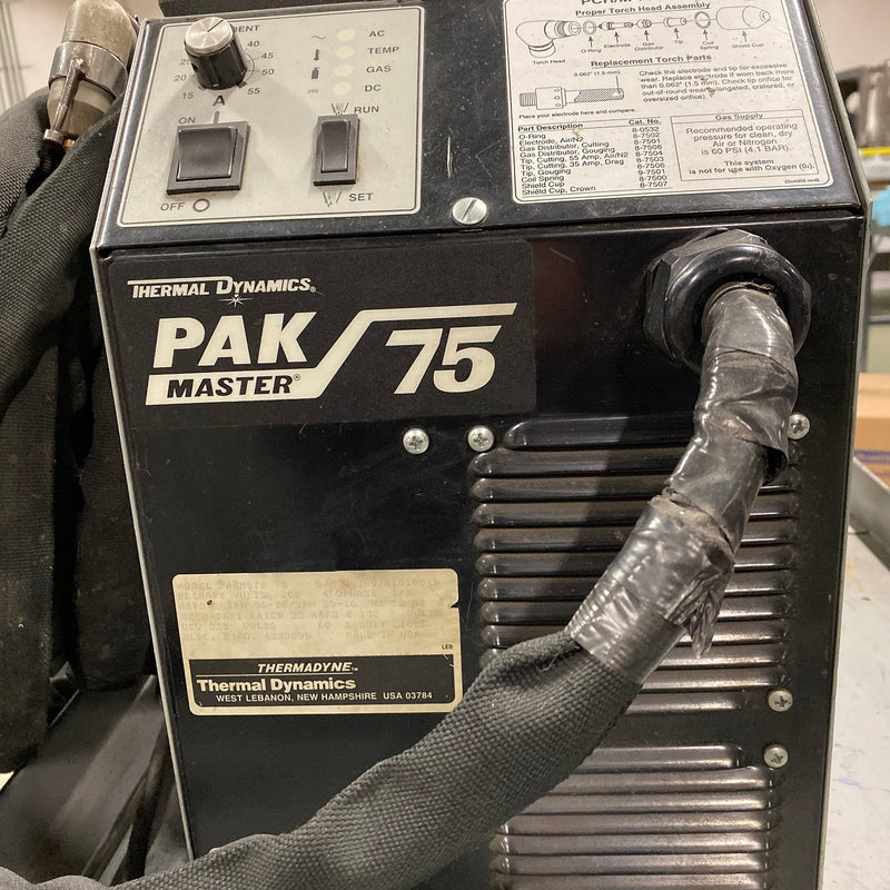 Thermal Dynamics Pak Master 75 Plasma Cutter – Bridge Tronic Global