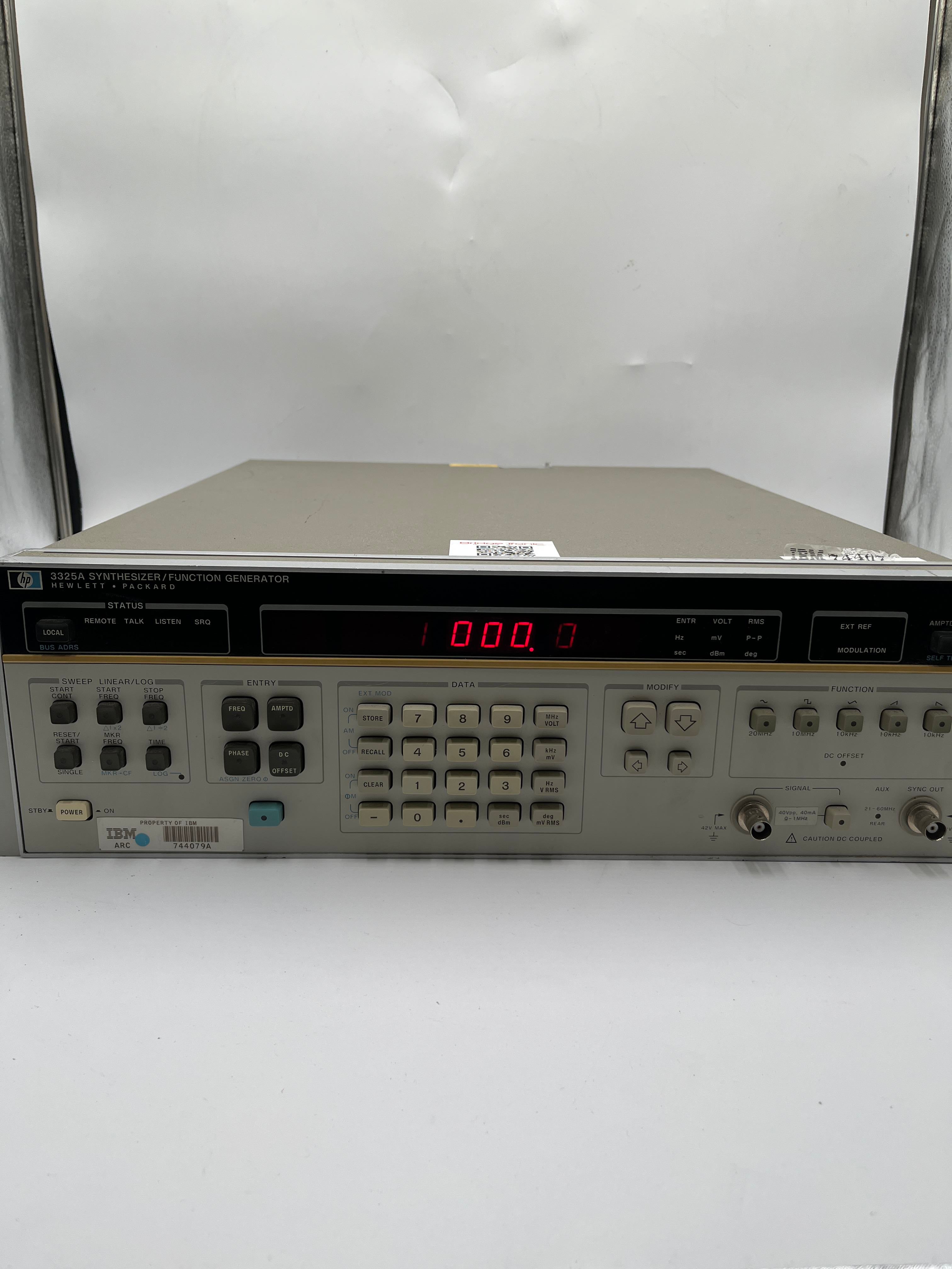 Agilent 3325 A Function Generator – Bridge Tronic Global