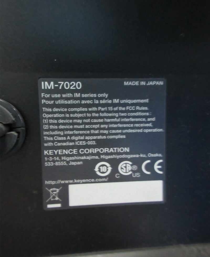 Keyence IM 7020 Image Dimension Measurement System – Bridge Tronic Global