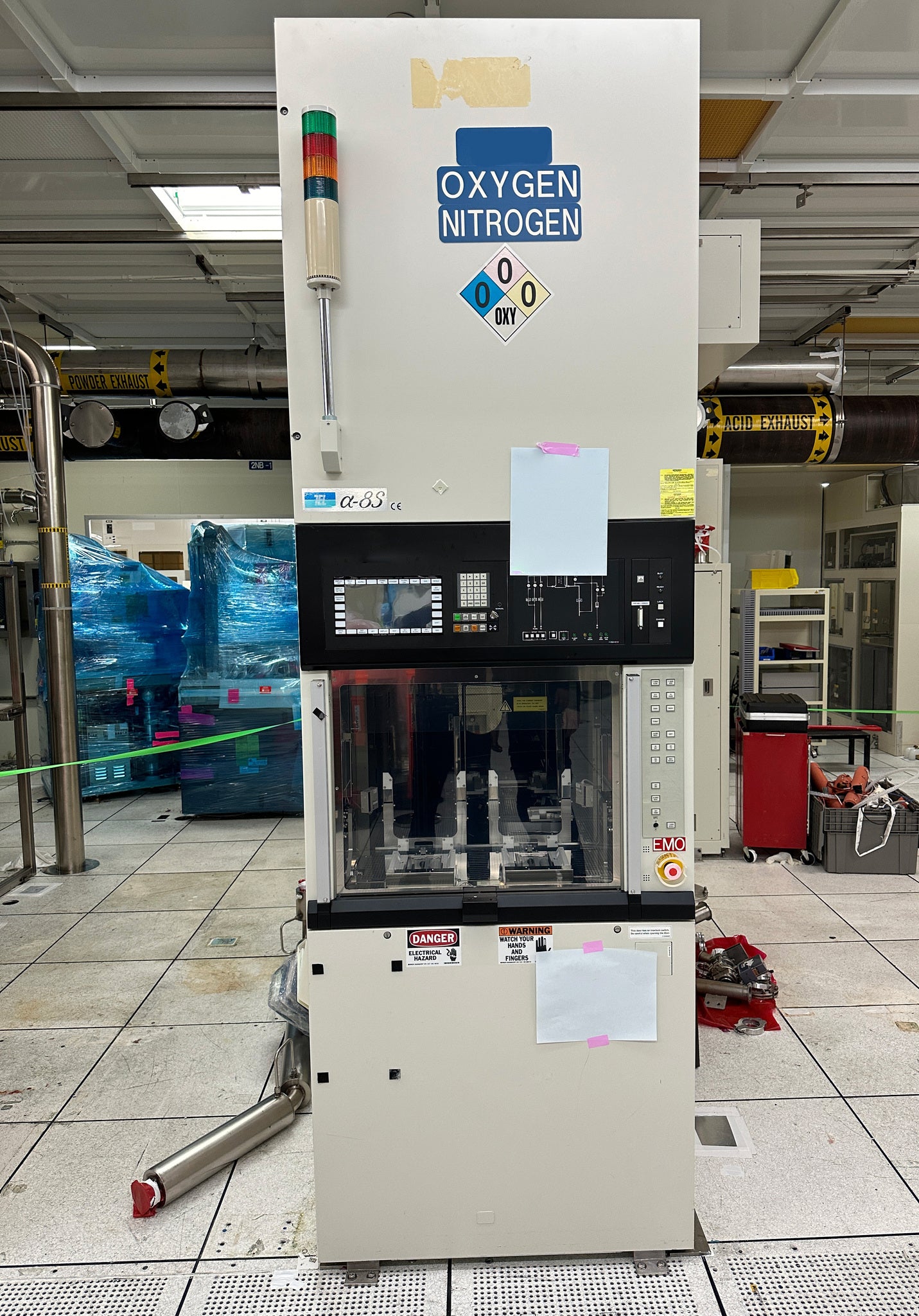 Tel A 8 S D LPCVD Vertical Furnace (Low Pressure Chemical Vapor Deposi ...