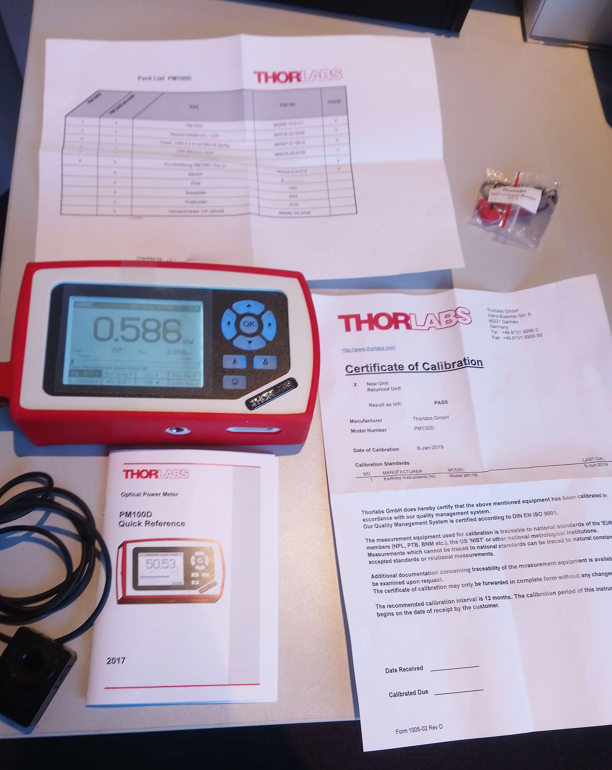Thorlabs PMD 100 D Optical Power Meter – Bridge Tronic Global
